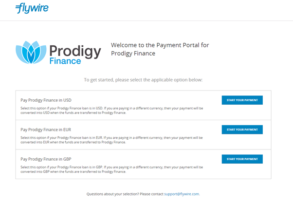 How do I make a payment through Flywire? – Prodigy Finance